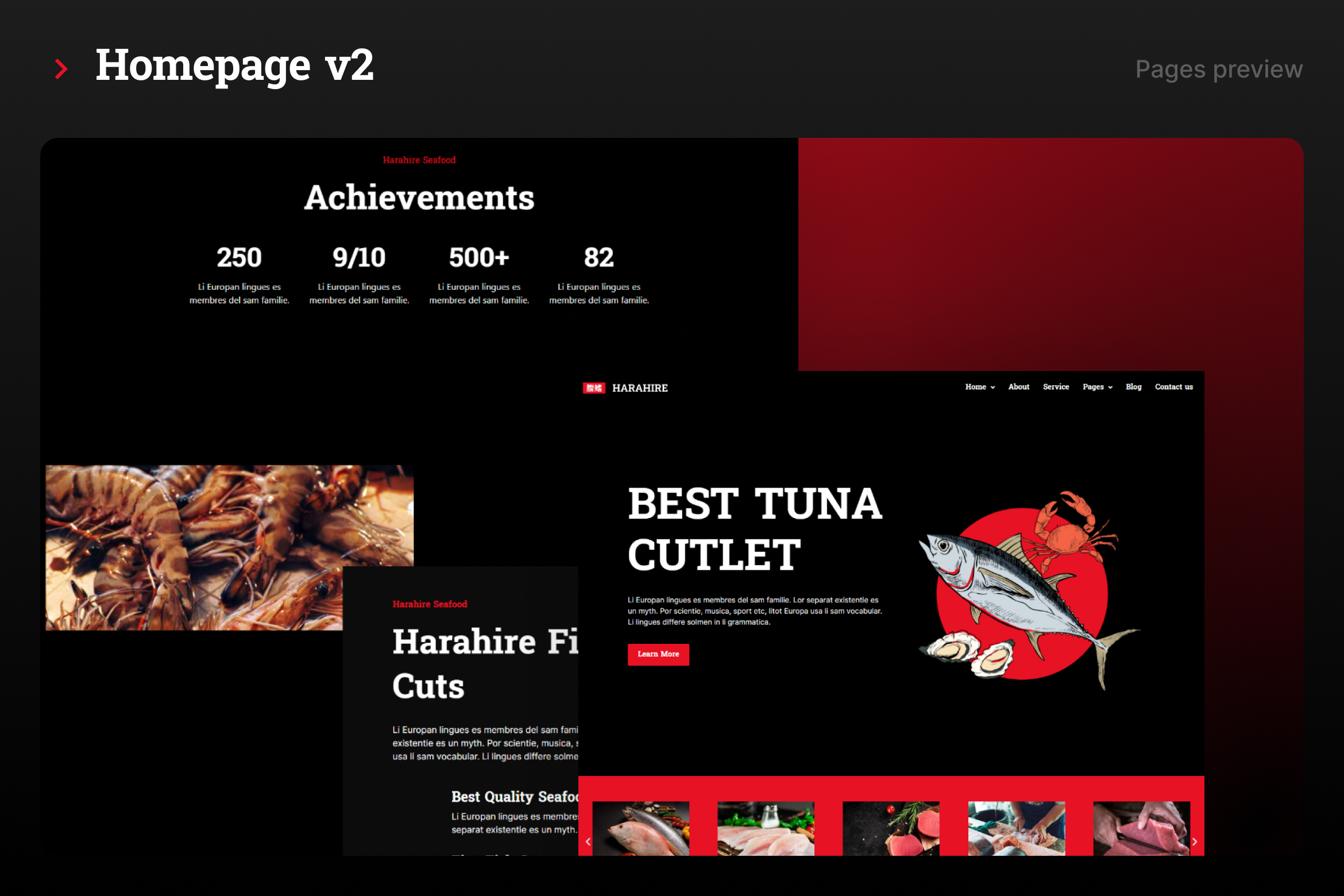 Harahire - Seafood Elementor Pro Template Kit by BrandEarth | ThemeForest
